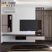 China Midcentury Modern TV Cabinet with Laminated Finish and Customized Size for Living Room for sale