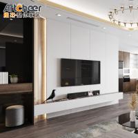 China Modern Adjustable Height Extendable Wall Mounted TV Cabinet with Customized Size for Living Room for sale