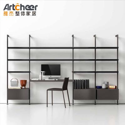 China Modern Stylish Adjustable Height Display Rack with Aluminum Frame for Living Room for sale