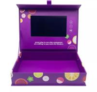China LCD video packaging box 7 inch LCD video gift box innovative video packing box with custom print for sale