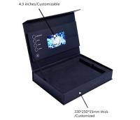 China LCD video packaging box 7 inch LCD video gift box innovative video packing box with custom print for sale
