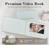 China Custom logos memory wedding invitations book lcd business card gift screen 7 inch greeting business video brochure for sale