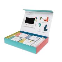 China LCD video packaging box 7 inch LCD video gift box innovative video packing box with custom print for sale