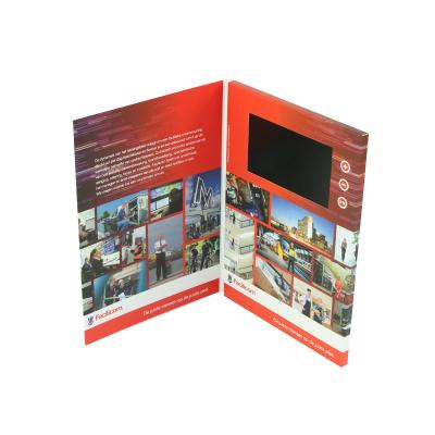 China 4.3 inch video brochure for event invitation,best video maketing tool video plus print for sale
