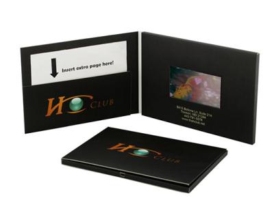 China 4.3 inch lcd video brochure card with pms print,Brochure vidéo, plaquette vidéo, flyer vidéo for sale
