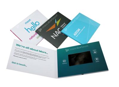 China 5 inch HD screen custom video brochure card,cost effective video marketing solution from video brochure shenzhen supplie for sale