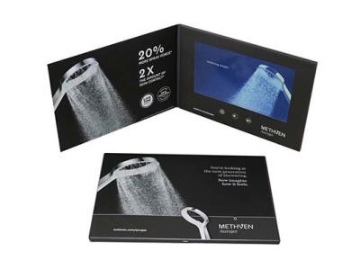 China high resolution 7 inch LCD video mailer,video in print card, video brochure card shenzhen supplier for sale