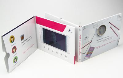China 5 inch video brochure card with HD screen,video brochure manufature  UK project for sale