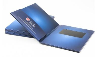 China 7 inch A4 size LCD video brochure with inside pockets,lcd video mailer cost effective for US for sale