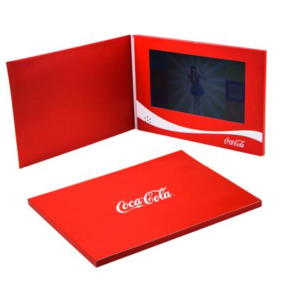 China 7 inch Touch screen video brochure player,advertising player video card,video card with usb for sale