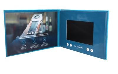 China Factory Supply 7Inch 2G Memory A4 Size Digital Module Lcd Video Book Video Brochure Card for sale