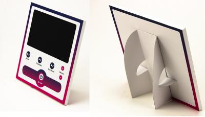 China counter top cardboard vdieo screen display with 7 inch LCD screen for sale