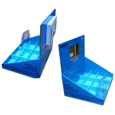 China LCD pop counter cardboard display lcd screen cardboard counter retail display for sale