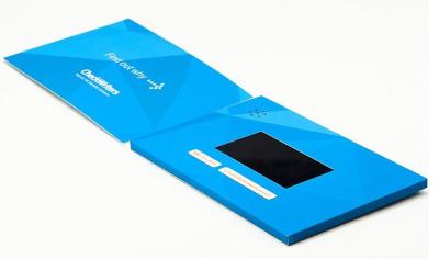 China Luxury Custom LCD Screen Video Mailer With HD LED 2GB Memory A5  Brochure Booklet for sale