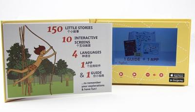 China Smart video brochure card with Button control , A4 / A5 size digital video brochure mailer for sale