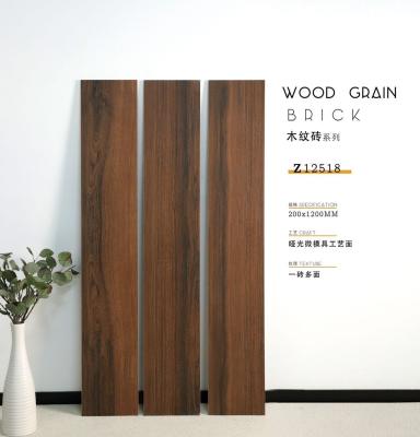 China Glazed Ceramic Indoor Wooden Tile 200X1200 For Living Room / Bedroom for sale