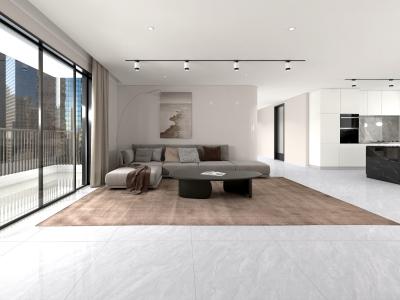 China Marble Look Glazed Polished Porcelain Floor Tile 60x1200 for Bathroom for sale