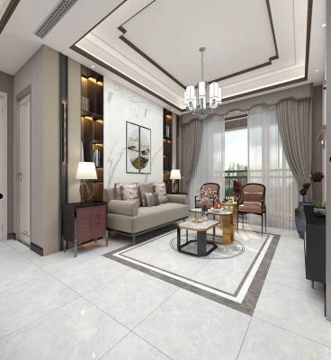 China Beige Carrara Special Glazed Matt Marble Porcelain Tile 470x1200mm Water Absorption Below 0.5 Percent For Retail Store for sale