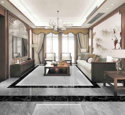 China Marble Floor Porcelain Tile Full Body Polished Glazed 800x800mm From Foshan for sale