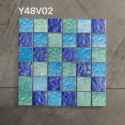 China China Wholesale Collection Multi Color Chips Swimming Pool Ceramic Mosaic for sale