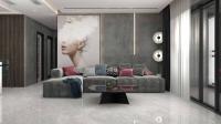 China Polished Marble Look Porcelain Tile Glazed 600x600mm 12