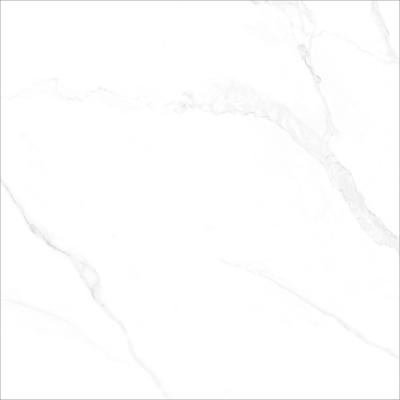China Cararra White Polished Glazed Porcelain Tile Marble Floor Tile 600x600mm for sale