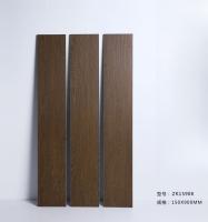 China Modern Rustic Solid Ceramic Wooden Tiles Glazed 15X90cm For Interior Floor for sale