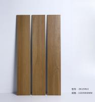 China Brown Matte Wooden Glazed Porcelain Floor Tile 150 X 900mm for sale