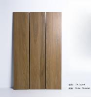 China Glazed Wooden Ceramic Floor Tile Coffee Color In Size 200x1000mm for sale