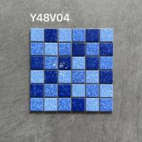 China New Glossy and  Anti-Slip Ceramic Swimming Pool Mosaic Tile Bathroom Decor Mosaic for sale