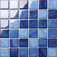 China 48X48mm Square Ceramic Mosaic Tiles Standard Porcelain Mosaic for Swimming Pool and Bathroom for sale