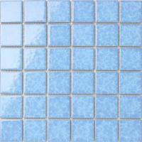 China China Hot Sale 48x48mm/300x300mm Blue and Green Glossy Swimming Pool Mosaic Tile for Sale for sale