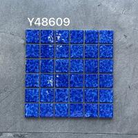 China Square Glazed Mosaic Swimming Pool Ceramic Tiles Anti Slip In 2x2 In for sale