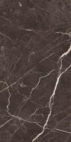 China Polished Glazed Porcelain Floor Tile Glossy Marble Look Brown Color 600x1200mm for sale