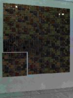 China Glass Mosaic Custom New Design for Decoration Mix Color Parquet square Metal Glass Mosaic Tile for sale
