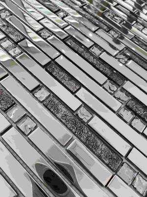 China New Golden Crystal Glass Mosaic Tile for Project Decoration for sale