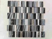 China Modern Style Glass Mix Aluminum  Mosaic Tile for sale