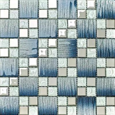 China Golden Color Glass Mosaic for Hotels Projects Wall Decoration for sale
