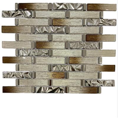 China China Latest Mixed Color Glass Crystal Mosaic Tiles Bathroom Wall Tile for sale