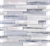 China Metal Aluminum and Glass Mosaic Tile, Backsplash for Kitchen and Living Space for sale