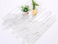 China Glass Laminated with Stone and Stainless Steel Mosaic Tiles for sale