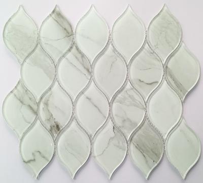 China Different Shade Glass Mosaic For Kitchen And Bathroom Wall Decoration for sale