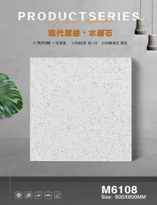 China Foshan Porcelain Tiles 600x600mm Matt Terrazzo Tiles Shopping Mall Hotel Tiles for sale