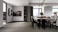 China Terrazzo Tile Stellar Grey Cheap Terrazzo Tile Top Quality 10mm Thickness Big Thin Slab for Home for sale