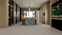 China Terrazzo Tile Matte Porcelain Tile Glazed Surface Full Body Tile Grey Color 600 X 600mm for sale