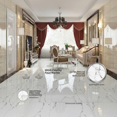 China Foshan Good Quality Marble Slab 600X600mm Glazed Polished Porcelain Floor and Wall Tile for sale