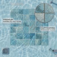 China Marble Design Ceramic Mosaic Tiles For Swimming Pool Flooring And Wall for sale