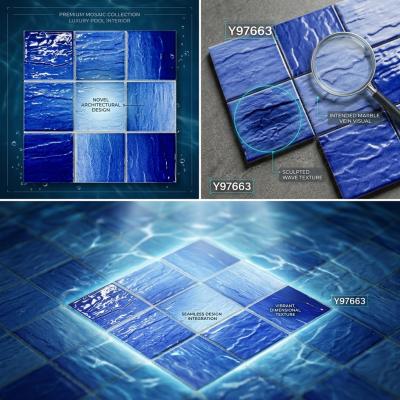 China Anti-Fade Ceramic Mosaic for Outdoor Kitchens & Swimming Pool  Decoration for sale