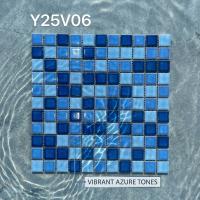 China New Designs Sanded Surface With Water Ripple Design Ceramic Mosaic Tile And High Qulity Bathroom Tile for sale