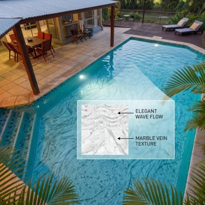 China Mosaic Swimming Pool Ceramic Mosaic Tile Mixed Blue And Green Color for sale